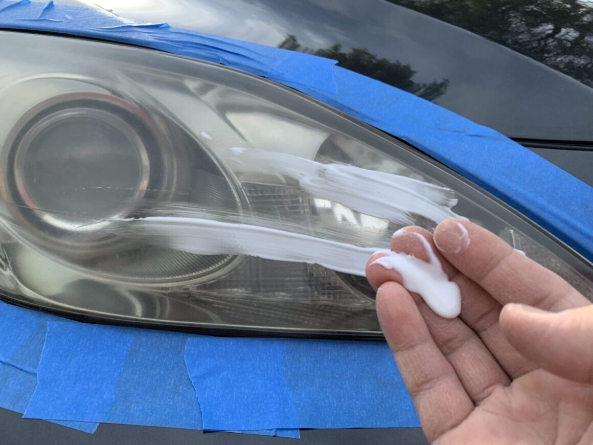 How to Polish Headlights with Toothpaste - The Track Ahead
