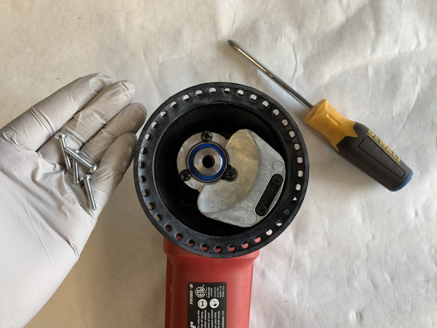 Bauer Long Throw Polisher Upgrade: 5-inch Backing Plate and Grease ...