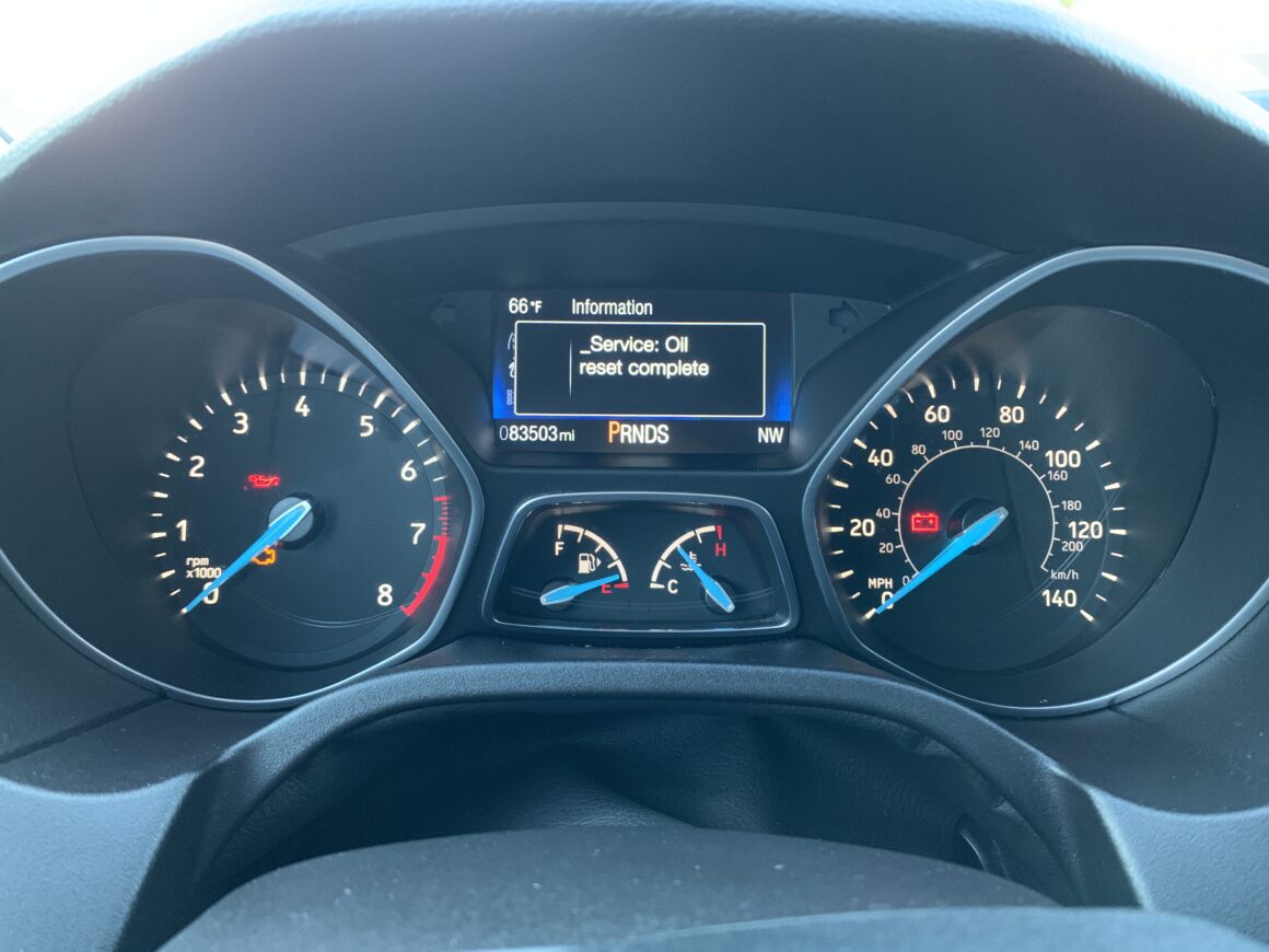Oil Change Reset: Ford Focus MK3 (2011-2018) - The Track Ahead