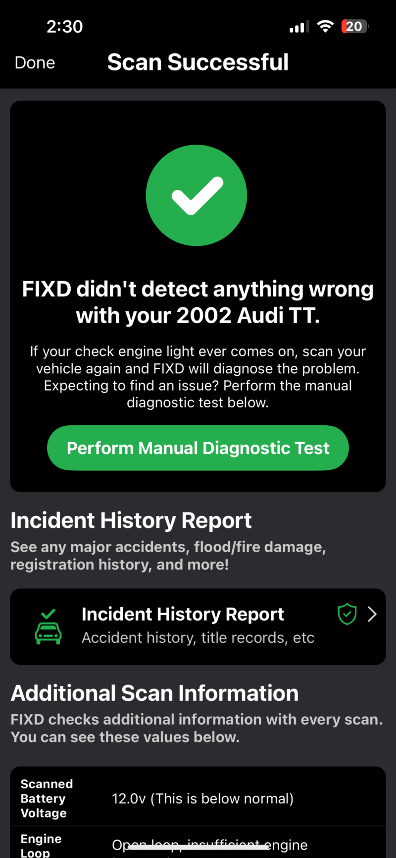 FIXD Bluetooth OBD2 Scanner Review - The Track Ahead
